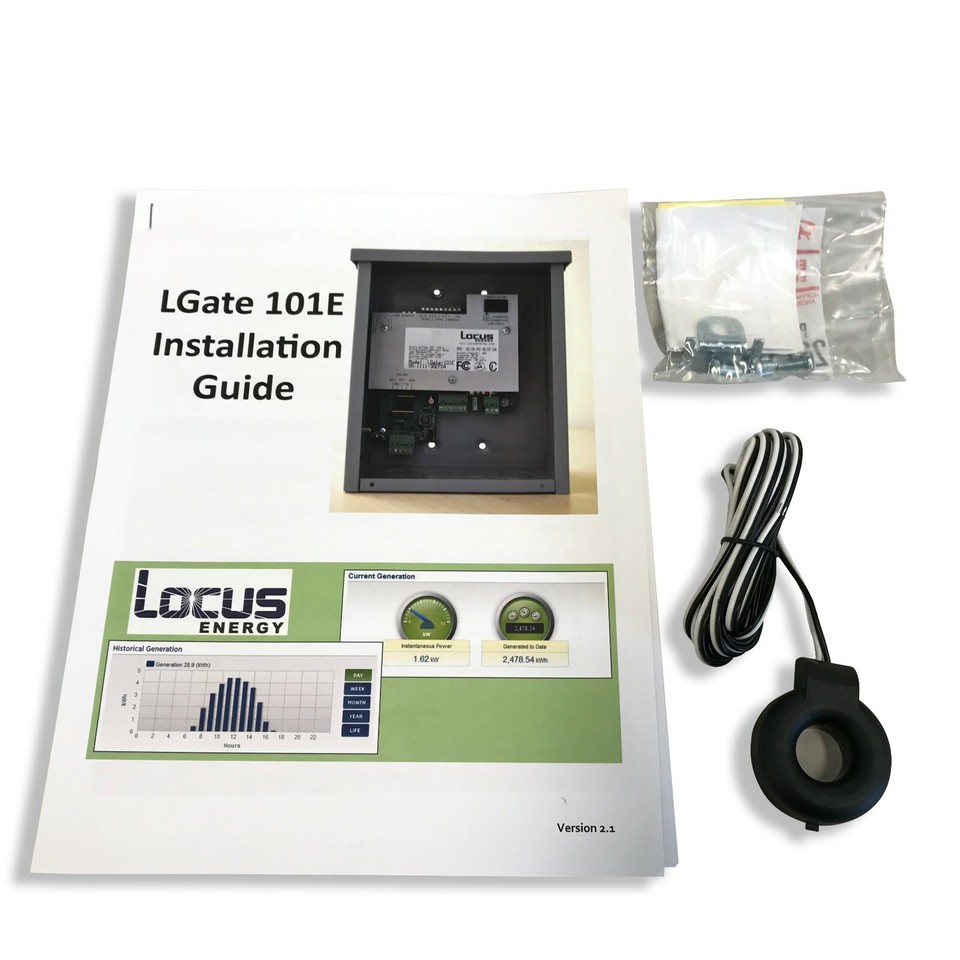 Locus Energy LGate 101E Single Phase Power Meter and Data Logger solar ...