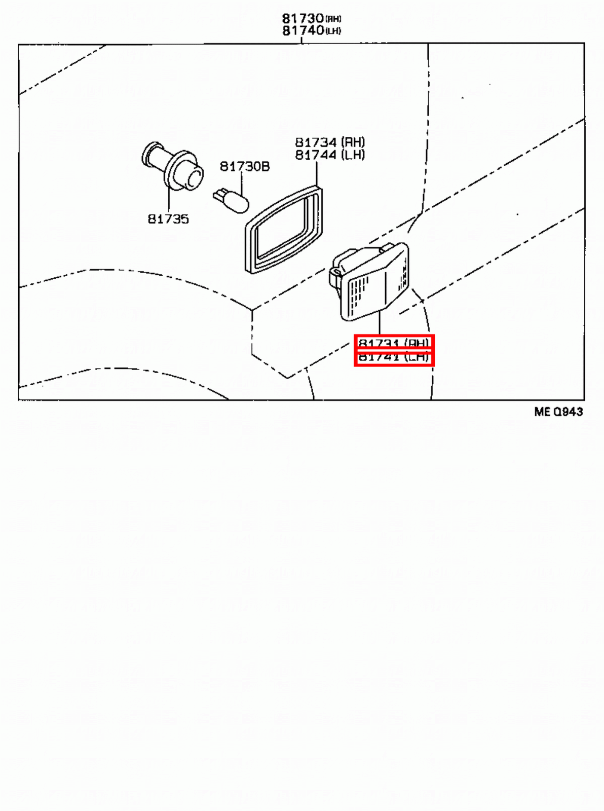 Genuine LandCruiser HZJ79 HZJ78 HZJ75 LH RH Indicator Side Repeater ...