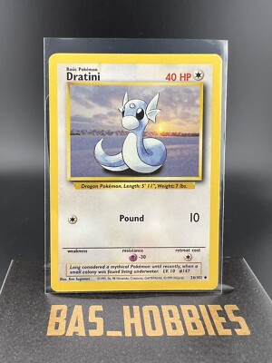 Dratini Base Set 26/102 Uncommon Pokemon Card Unlimited Edition | eBay