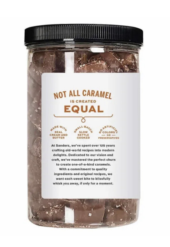 SANDERS Milk Chocolate Sea Salt Caramels Fine Chocolates 36 oz Fresh ...