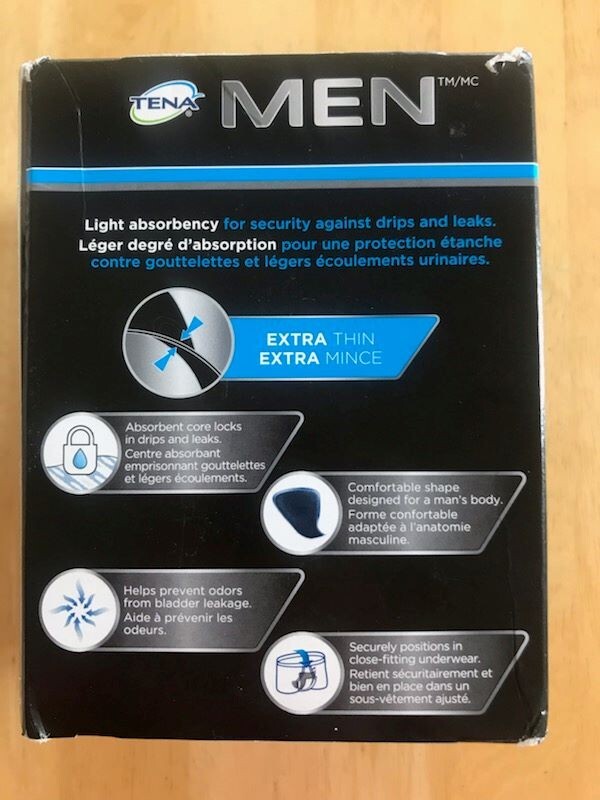 TENA Men's Leakage Protective Shield Extra Thin - LIGHT Absorbent ...