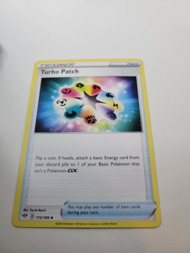 Pokémon TCG Turbo Patch Darkness Ablaze 172/189 Regular Uncommon Card ...