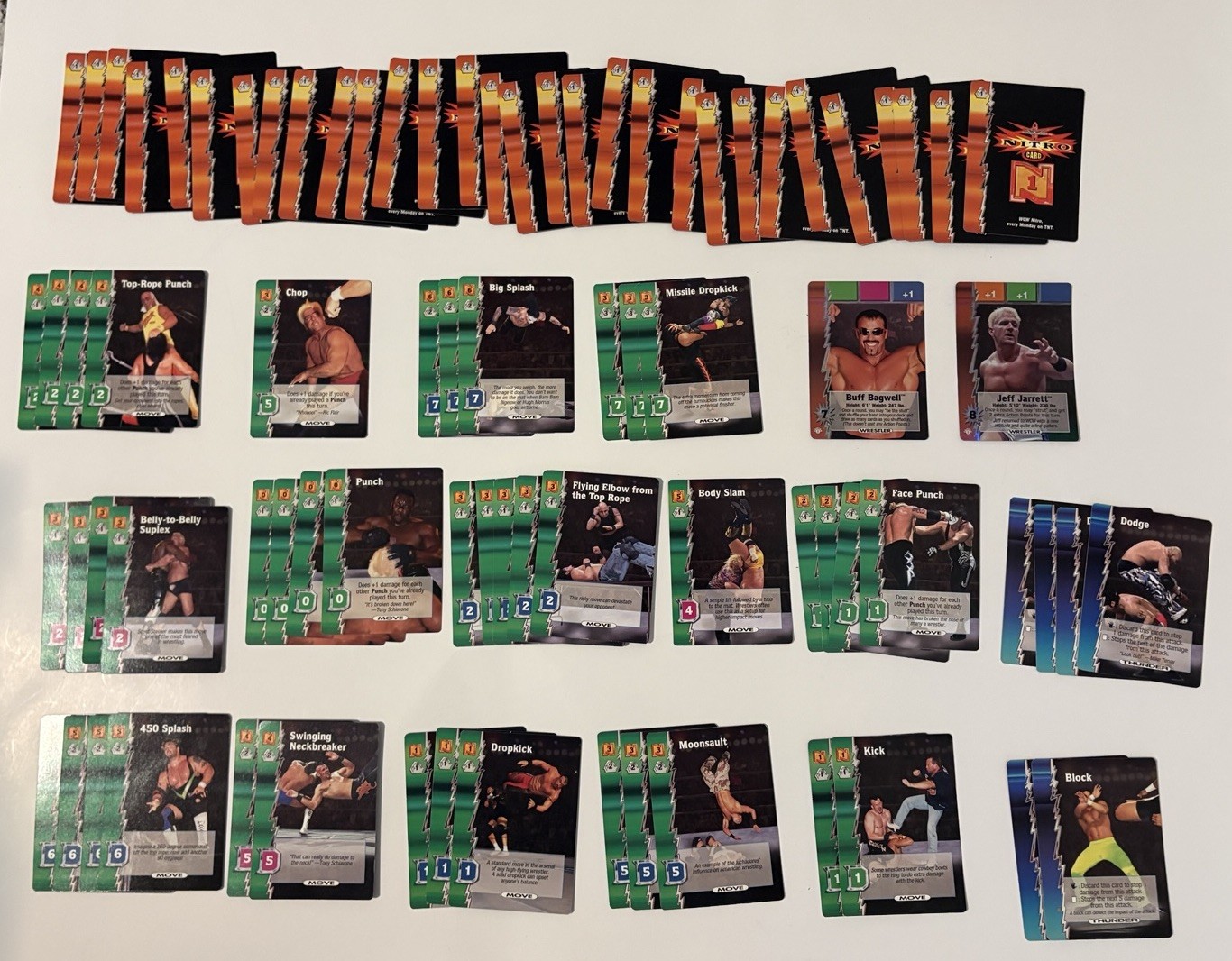 WCW Nitro Trading Card Game Lot Of 51 With Buff Bagwell And Jeff ...