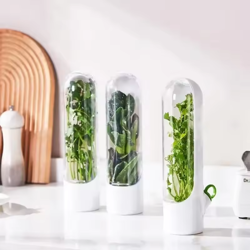 Herb Saver Storage Container Fresh Herb Keeper Vanilla Vegetables Fresh ...