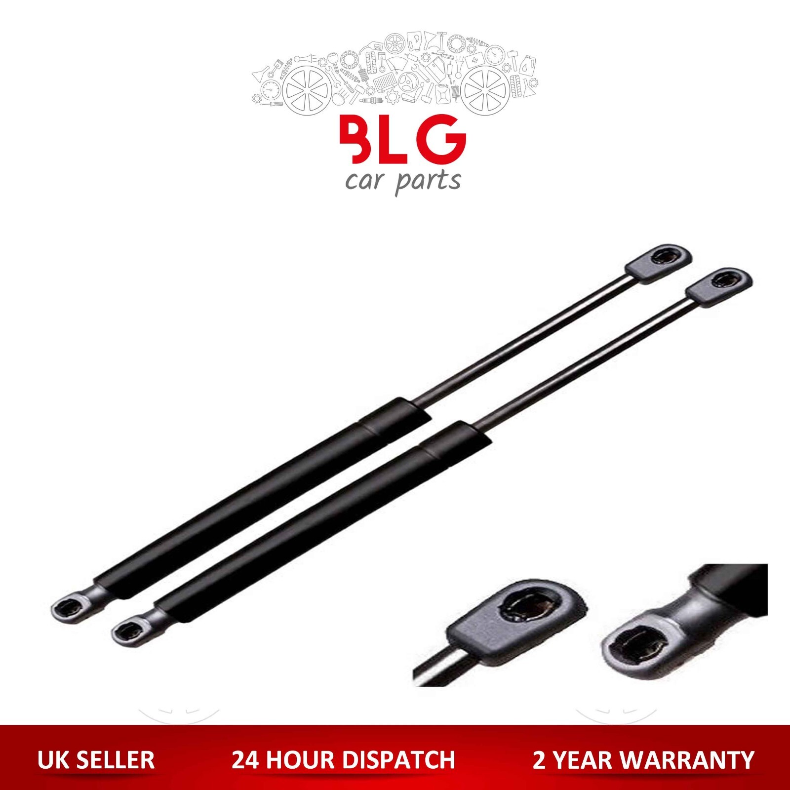 FRONT BONNET GAS STRUTS 2X FOR JAGUAR XJ SALOON SEDAN X350 1997-2009 ...