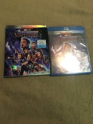 Avengers Endgame Blu-ray + DVD + Digital 2019 2 Disc Set w Slipcover ...