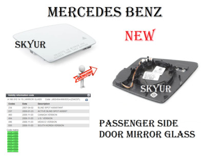 Passenger Side Door Mirror Glass For Mercedes G GLE GLS GL ML R Class ...