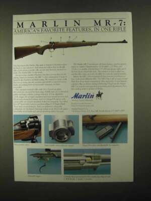 1997 Marlin Mr 7 Rifle Ad America S Favorite Features Ebay