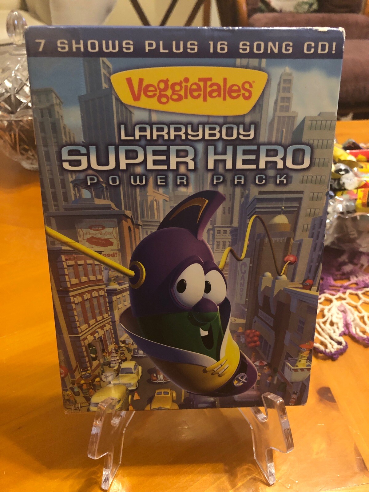 Veggietales - Larryboy Superhero Power Pack (2 DVD + 1 CD Set, 2012) LN ...
