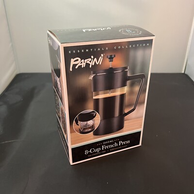 PARINI - French Press Coffee Maker - 8cup - Stainless Steel ...