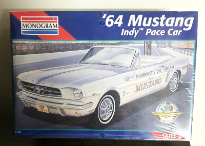 Monogram Ford Mustang 64 Indy Pace Car New in Box Model Kit 1/24 scale ...