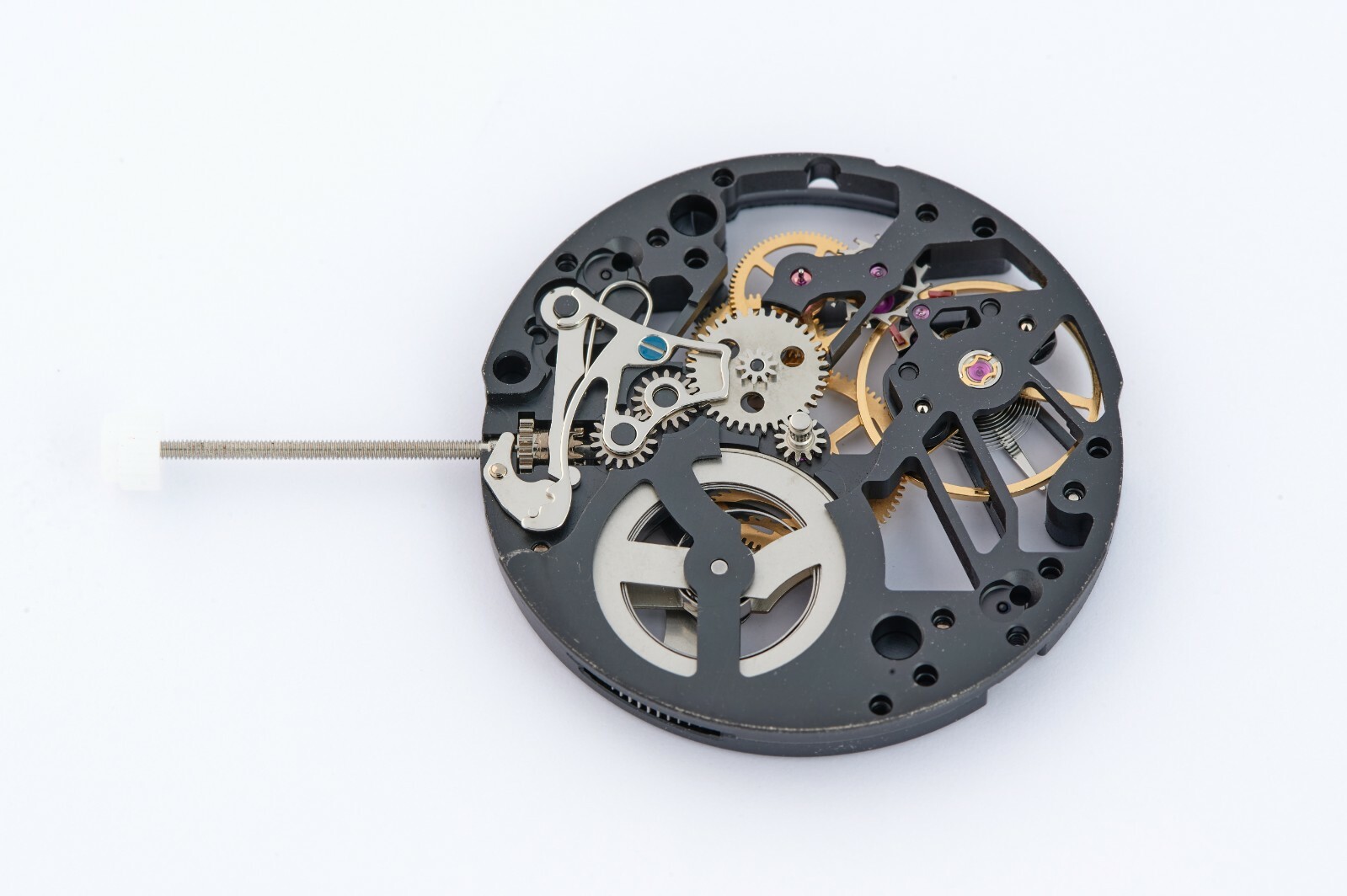 ETA movement werk Unitas Mouvement 6498-1 skeleton black PVD squelette ...