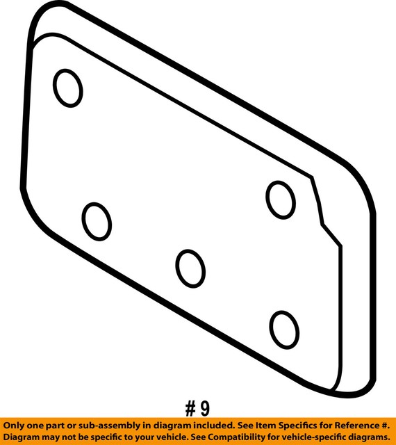 Mercury Ford OEM 05-07 Montego-license Plate Bracket 5T5Z17A385AAA for ...