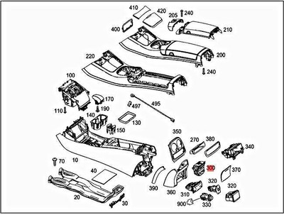 Genuine MERCEDES W222 S-CLASS Lamp Housing 2228202006 | eBay