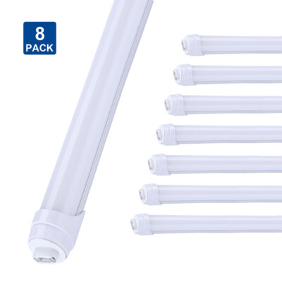 8 Pack T8 R17D HO 8FT Led Tube Light Bulbs 45W T12 8 Foot Led Shop ...