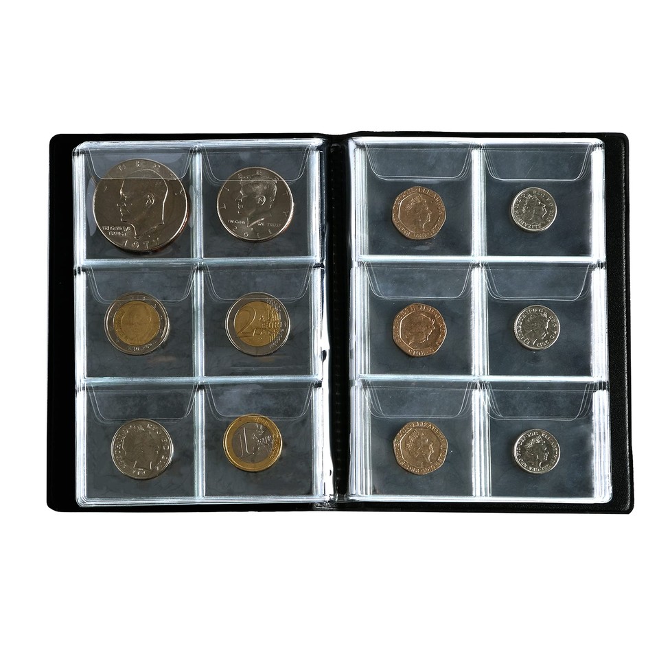 Coin Album Coin Holder Coin Collection Book for Half Dollar/Small ...