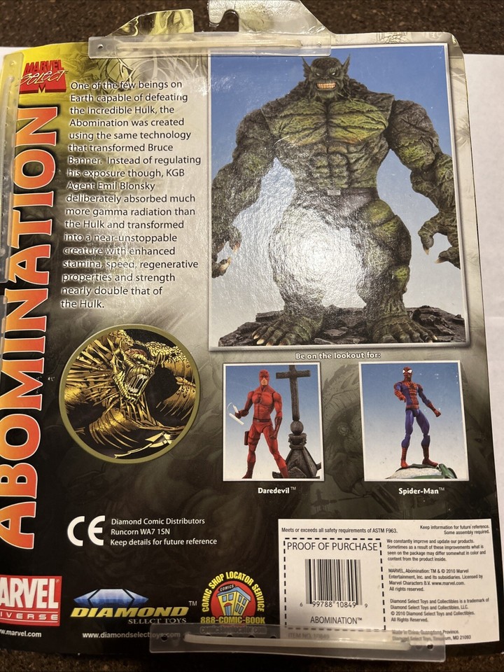Abomination Action Figure Marvel Select Diamond Select Hulk Collectors ...