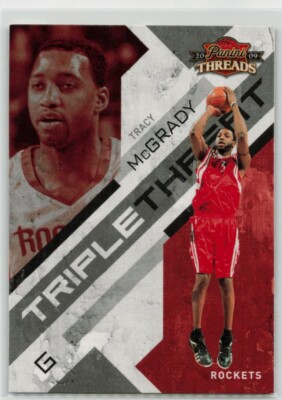 Tracy McGrady 2009-10 Panini Threads Triple Threat Insert #8 Houston ...