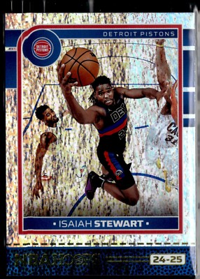 2024-25 Panini NBA Hoops Impulse #107 Isaiah Stewart, Detroit Pistons ...