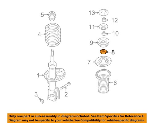 GM OEM Front Suspension-Strut Mount Bearing 96535010 | eBay