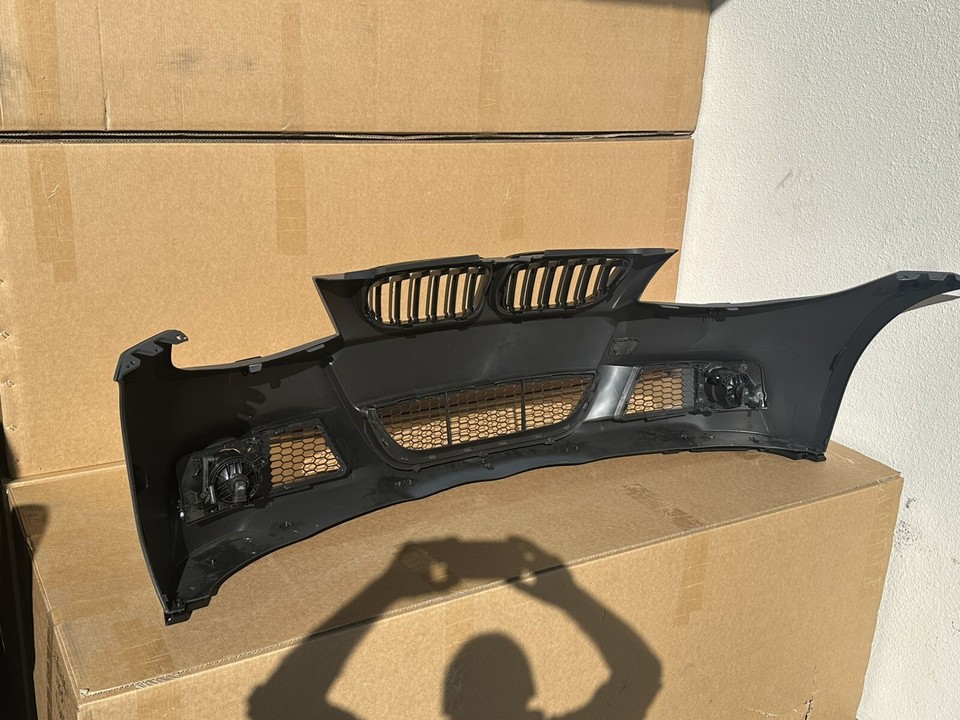 For 2009-2011 BMW E90 E91 4dr 3-Series M-Tech Style Front Bumper + Fog ...