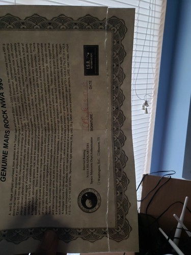 Authentic Mars Rock - NAKHLITE Martian Meteorite NWA 998 for sale ...