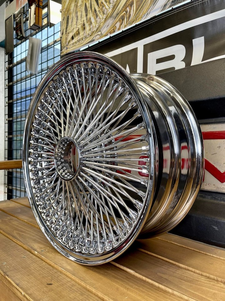 Dayton Wire Wheels 17x7 FWD Standard 100-Spoke All Chrome (SINGLE ONLY ...