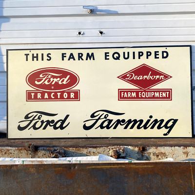 48in Ford Farming Tractors Sign Vintage Style Repop Sign | eBay