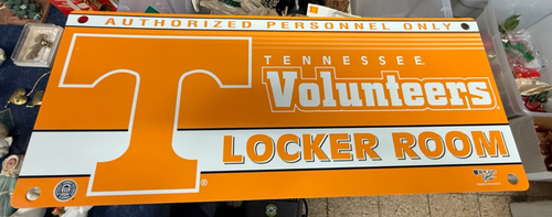 Tennessee Volunteers Locker Room Plastic Sign Wincraft Sports USA 19 x ...