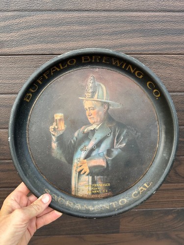 Early 1900's Pre Prohibtion Buffalo Brewing Co. Beer Tray Sign ...