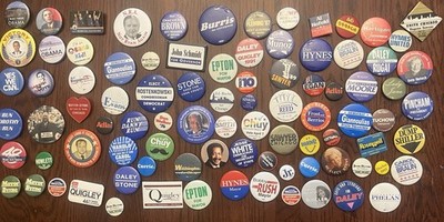 Lot Of 89 Illinois, Cook County & Chicago Political Buttons - Obama ...
