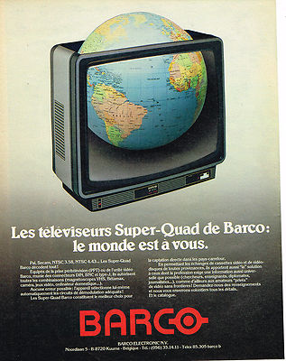 PUBLICITE ADVERTISING 064 1973 BARCO ELECTRONIC téléviseur | eBay
