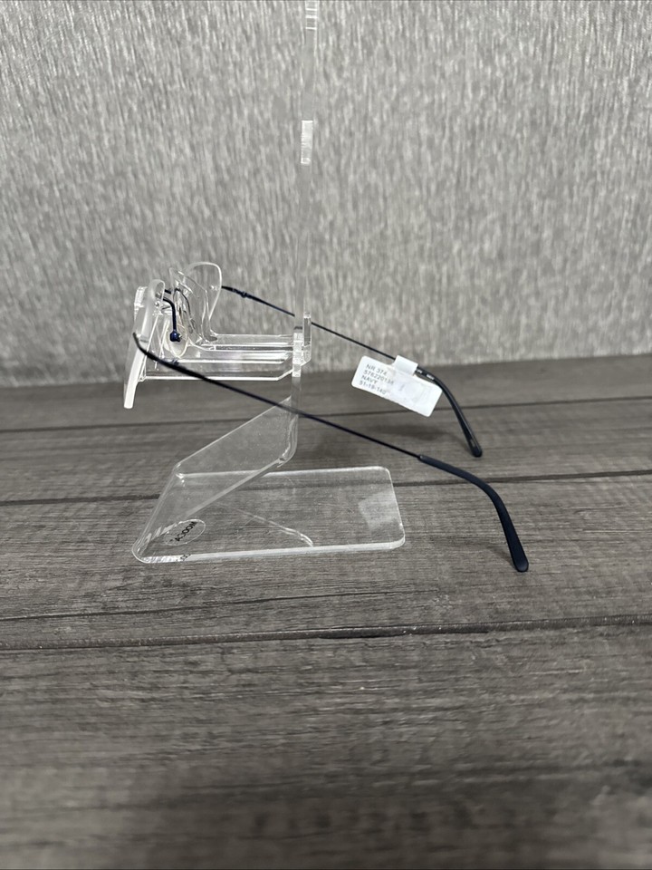 Naturally Rimless NR 374 Eyeglasses Frames Navy 51-19-140 New stainless ...