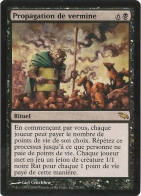 Propagation de Vermine / Plague of Vermin FRENCH Near Mint magic mtg | eBay