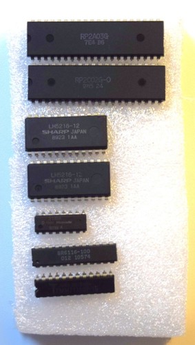 Nintendo NES - OEM Complete Chipset - PPU, CPU, CIC, RAM X2 - All Clean ...