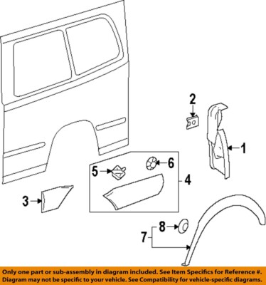 MERCEDES OEM 10-17 Sprinter 3500 Side Panel-Rear Molding Clip ...