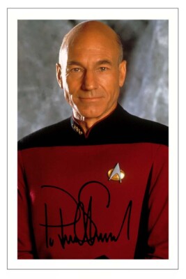 PATRICK STEWART STAR TREK SIGNED PHOTO SIGNATURE PRINT AUTOGRAPH | eBay
