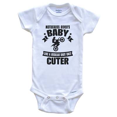 Motocross Rider's Baby Like A Regular Baby Only Cuter Funny Baby ...