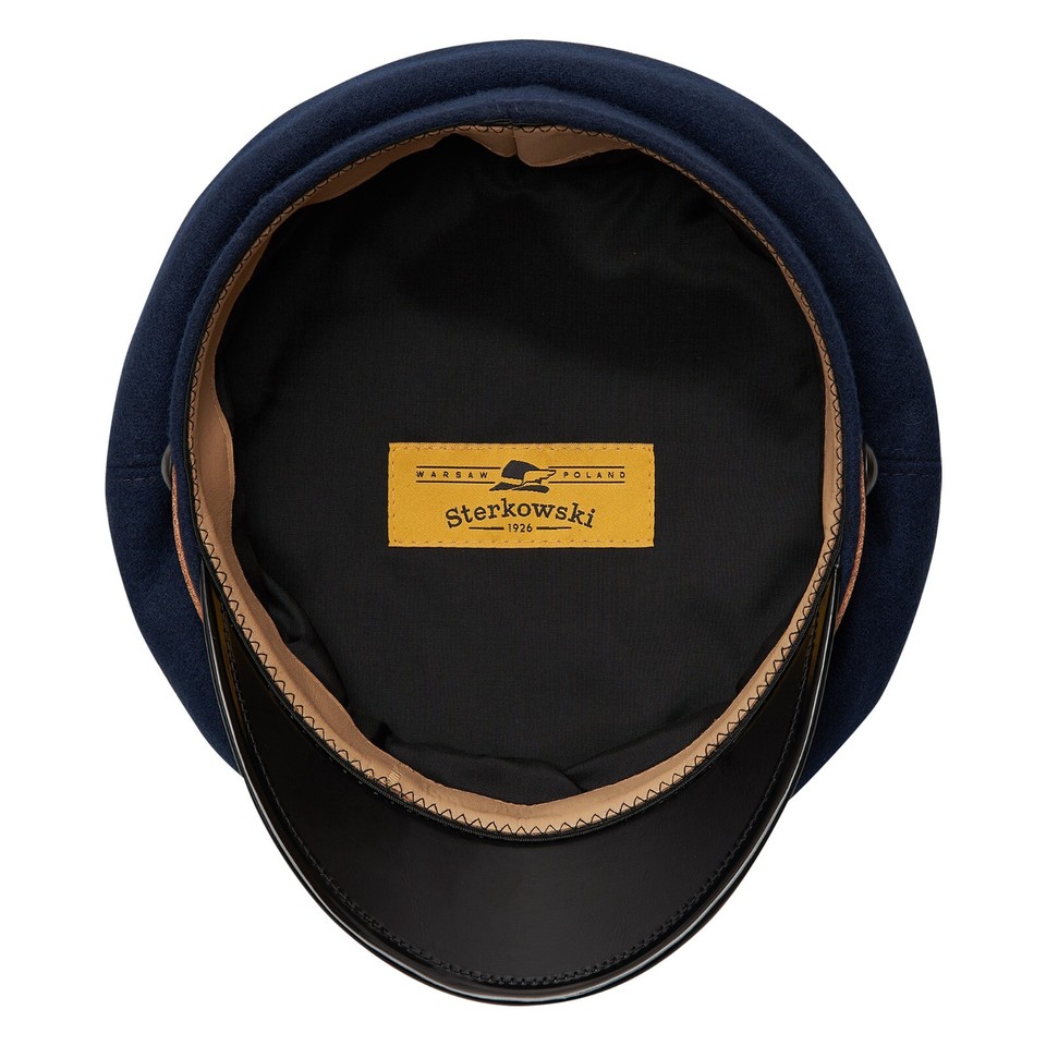 Sterkowski DANUBE MOD 1 Wool Fiddler Cap Peaked Vintage Elegant Mens ...