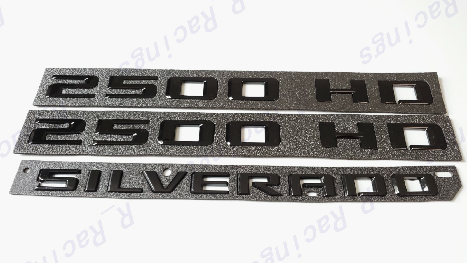 Gloss Black Doors 2500HD Tailgate Silverado Custom Emblems 2019-2023 ...