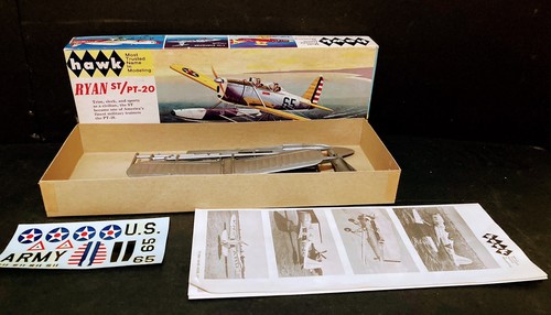 Vintage 1965 Hawk Airplane Model Kit Ryan St/pt-20 Sea Plane Or Landing ...
