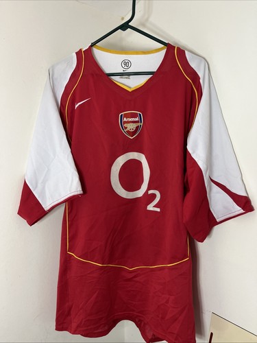 Vintage Arsenal FC 2004/2005 Home Nike O2 Football Shirt Size XXL | eBay UK