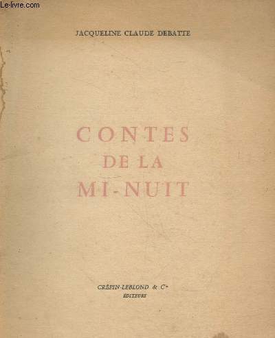 Contes de la Mi-nuit - Debatte Jacqueline Claude - 1954 | eBay