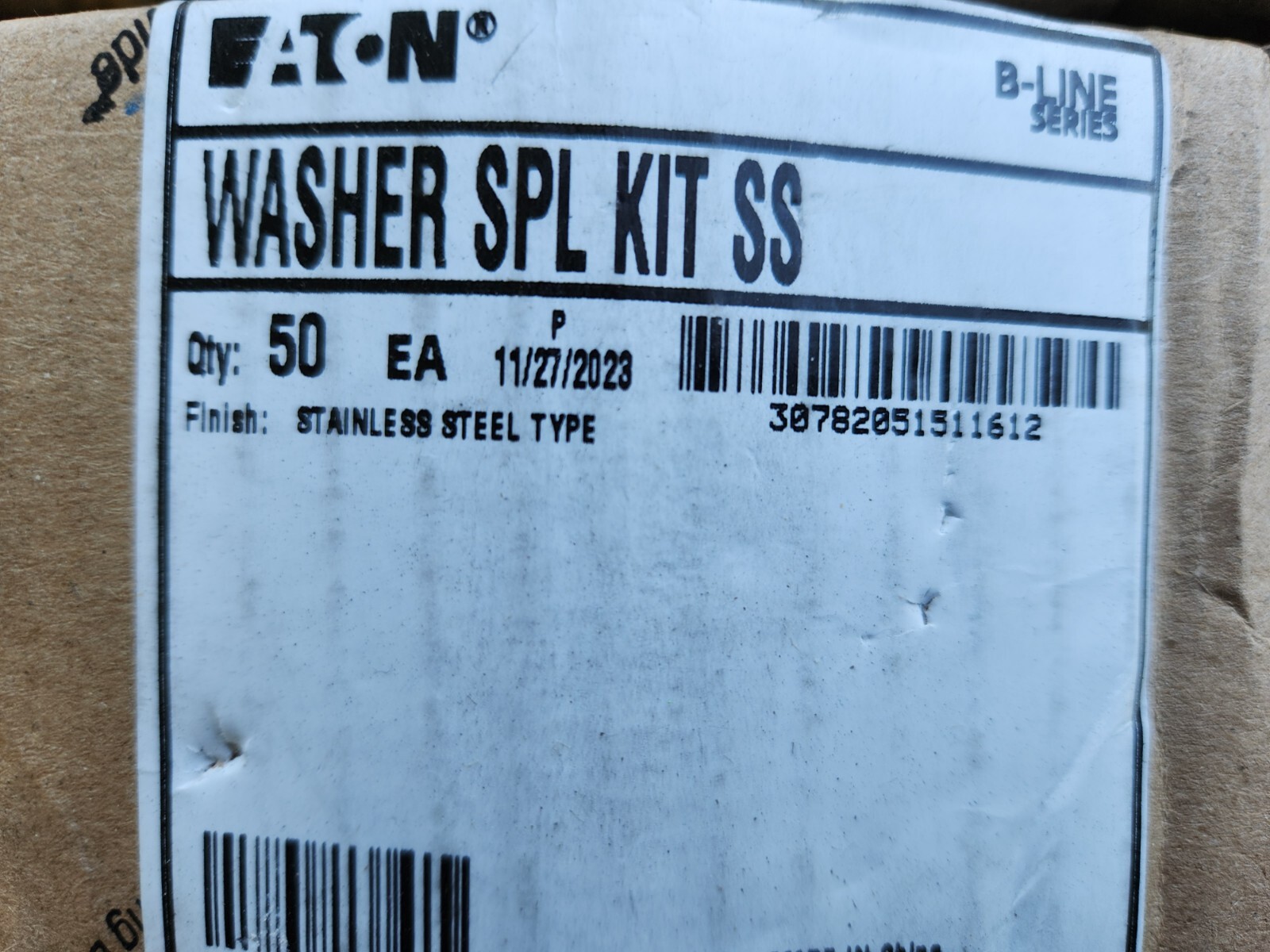 (50 Pack) Eaton B-Line Washer Spl Kit Ss | eBay