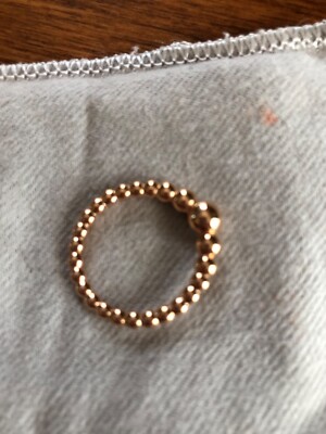 pandora string of beads rose ring size 54 used | eBay