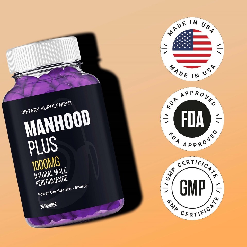 Manhood Plus Gummies - Support for Enhanced Energy and Vitality ( 3 ...