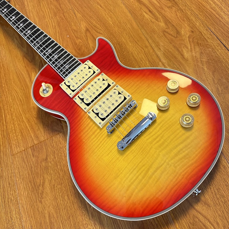 USA New Chibson CS LP Electric Guitar 3H Pickups Chrome Hardware Fixed ...