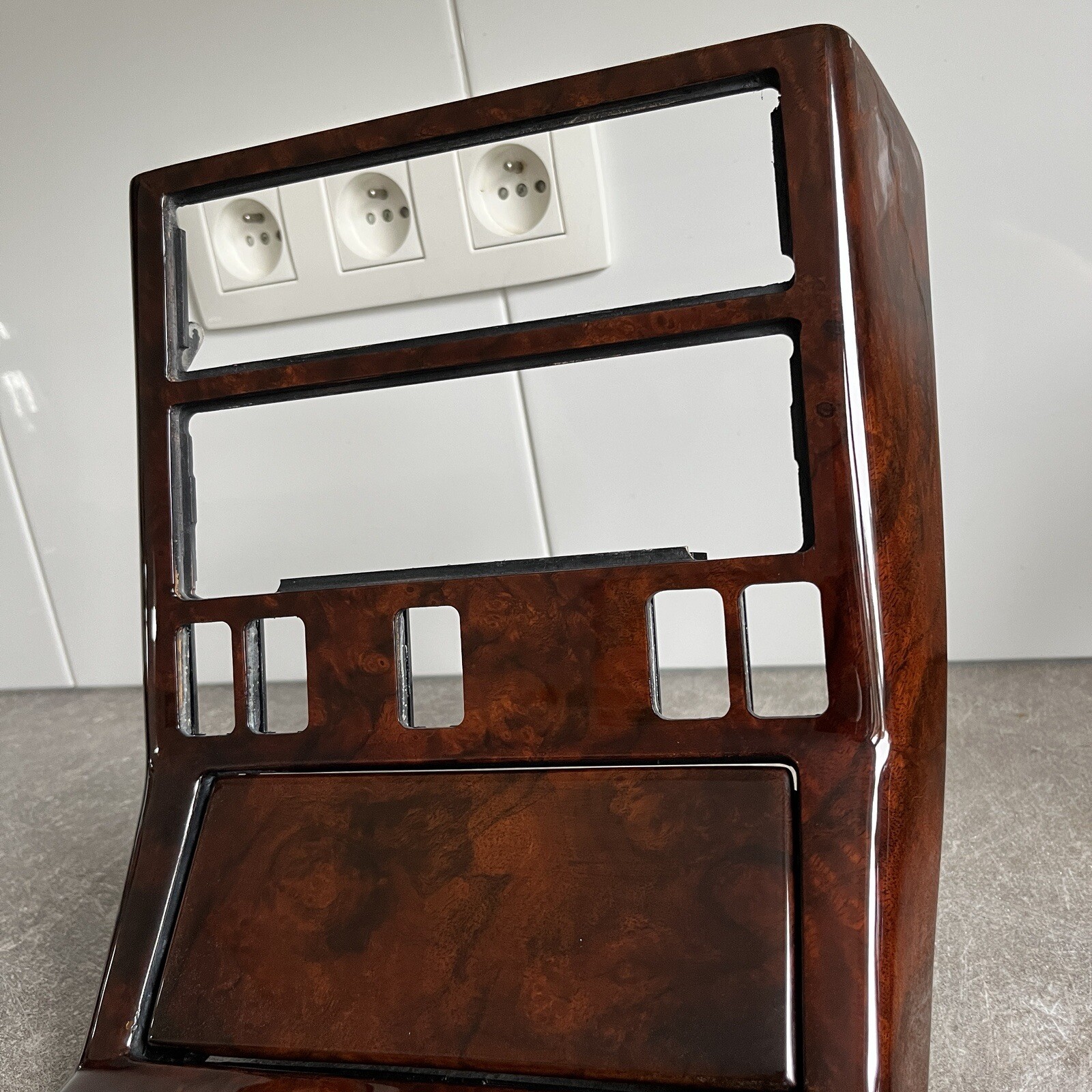 Mercedes R129 SL500 center console 300SL BURL WALNUT HOLZ mittelkonsol ...