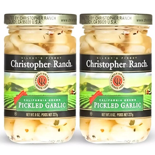 Christopher Ranch PICKLED GARLIC – Award Winning Heirloom Garlic – 8oz ...