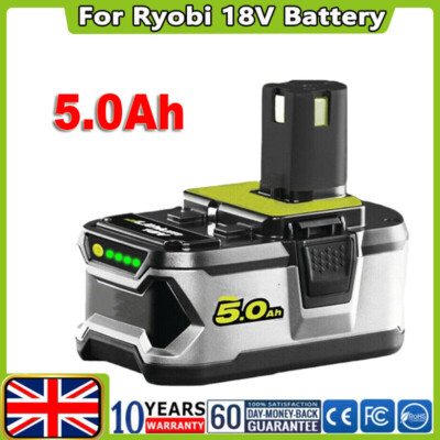 For Ryobi ONE+ PLUS RB18L50 18V 5.0Ah Lithium P108 Battery RB18L40 P104 ...